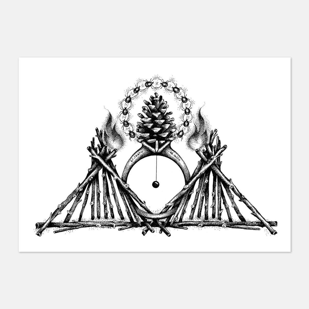 "Two Prayers" : Illustration by Karien Bredenkamp