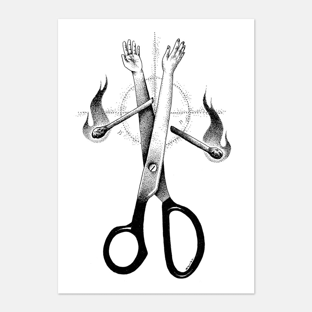 "Falling Phoenix" : Illustration by Karien Bredenkamp